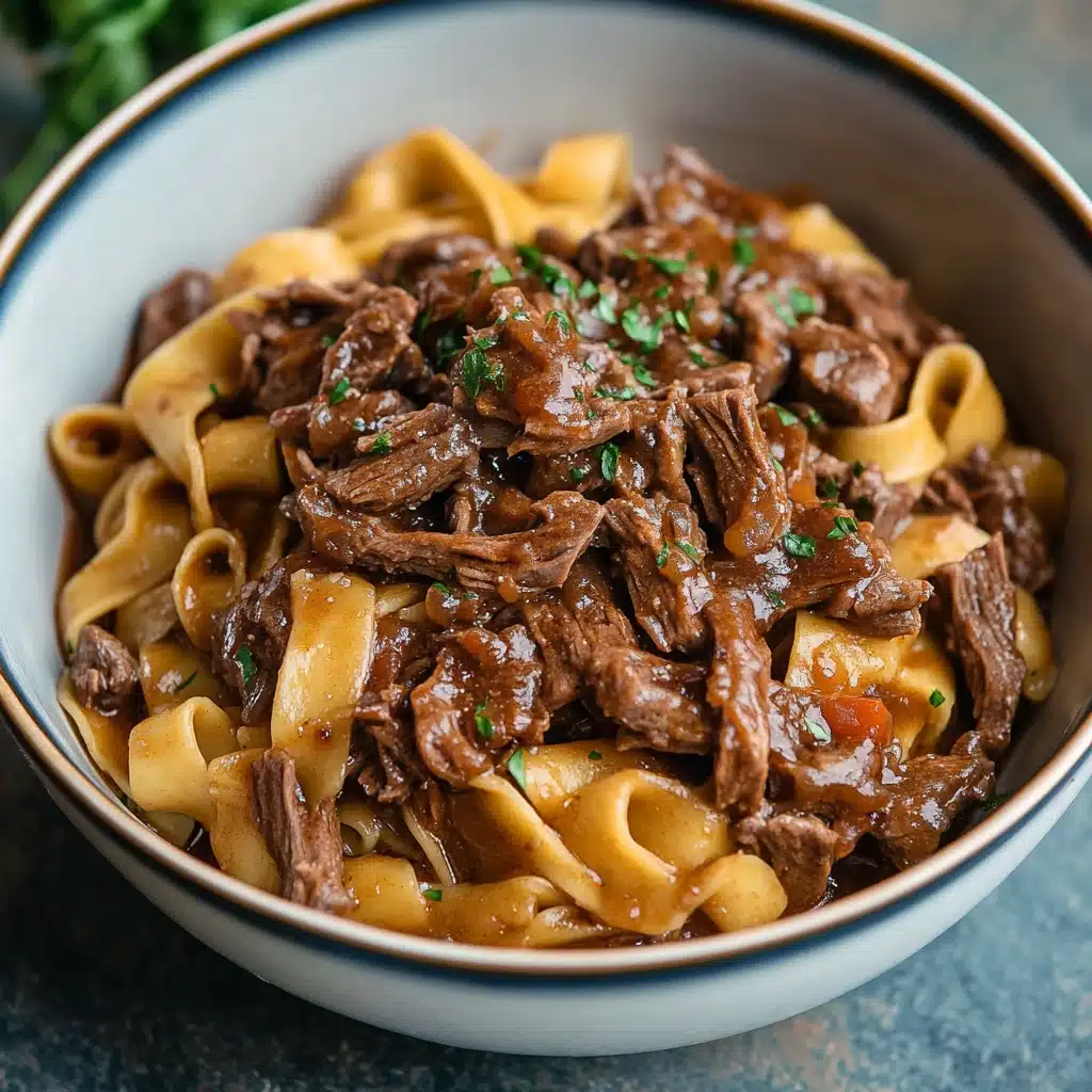 Slow Cooker Beef And Noodles