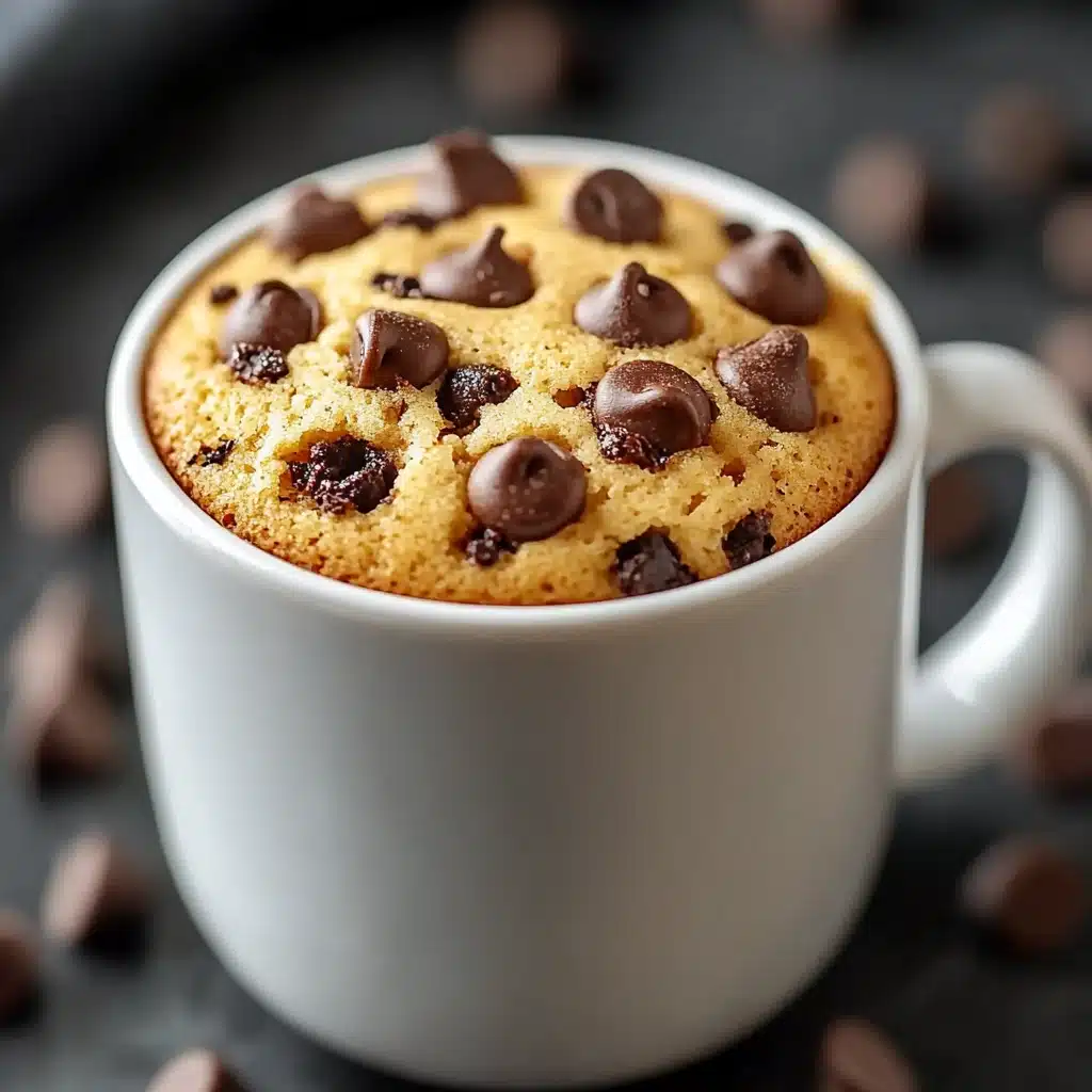 Chocolate Chip Mug Cake : Quick & Gooey Dessert in Minutes